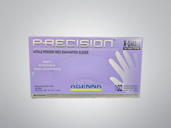 Adenna Precision Nitrile Exam Gloves XS Powder Free — Life Sciences Trading