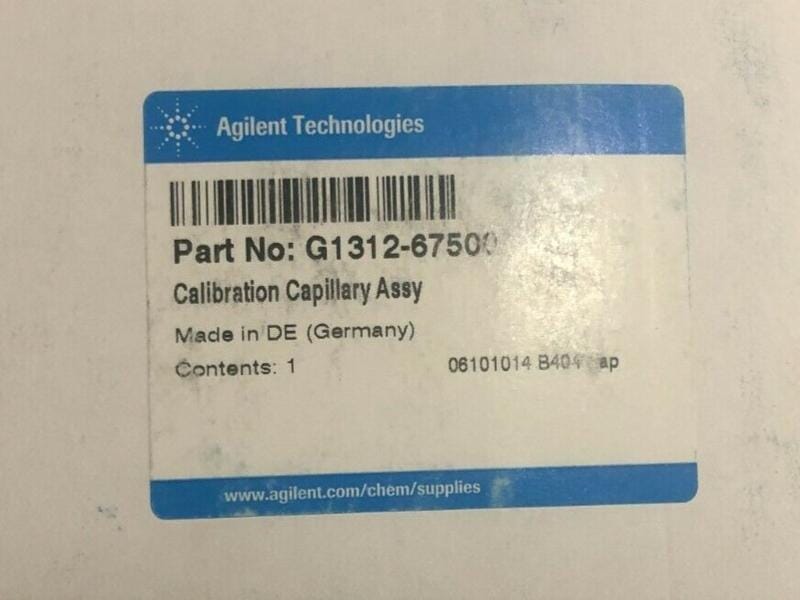"Agilent G1312-67500 Calibration Capillary Assembly - Sealed" — Life ...