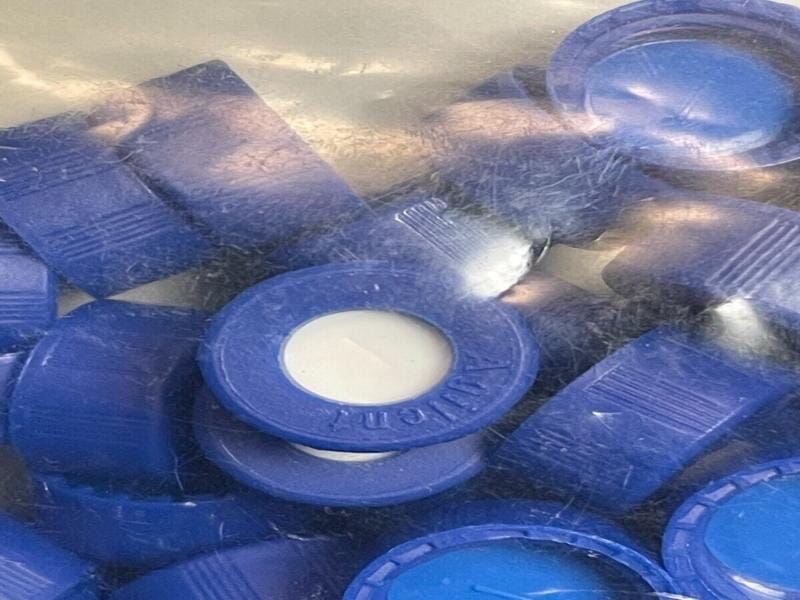 Agilent Screw Cap with PTFE Septa 200 Caps — Life Sciences Trading