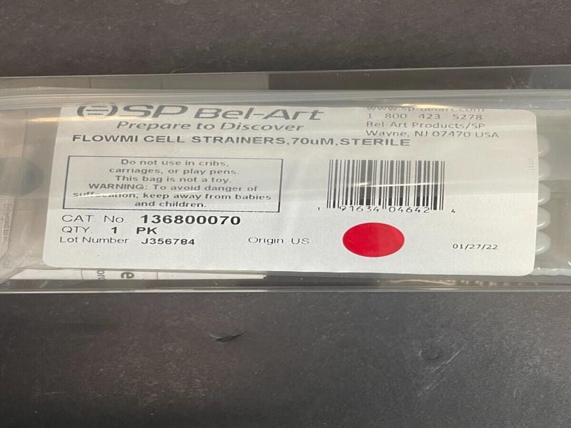 Bel-Art Flowmi Cell Strainer 70um Sterile - Pack of 100 — Life Sciences ...