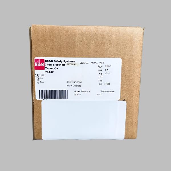 BSB Safety Systems Rupture Disc 3-inch 45 PSIG 132C — Life Sciences Trading