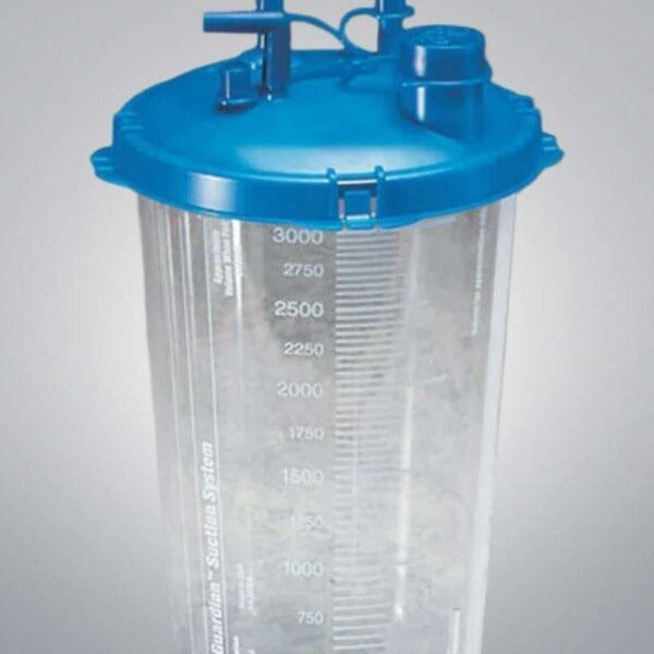 Cardinal Health Suction Canister Medi-Vac Guardian 3000 ml Case of 40 ...