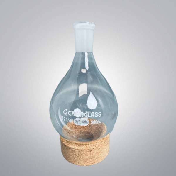 Chemglass Assorted Evaporating Flask 500 ml, 200 ml, and 100 ml Set of ...