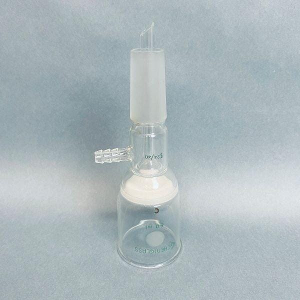 Chemglass Buchner Filter Funnel 60ml 24/40 Vacuum Assembly Coarse Frit ...