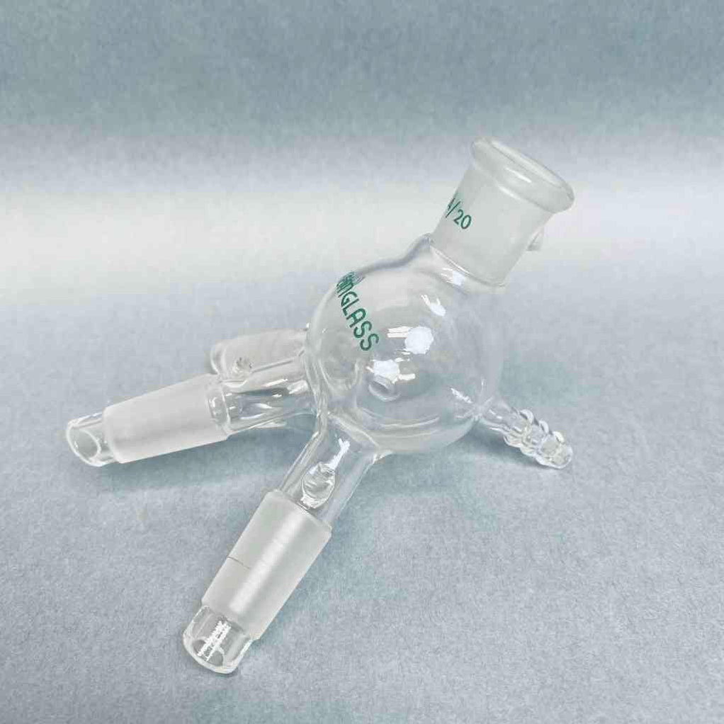 Chemglass Cow Type Distilling Receiver Adapter 14/20 Joints — Life ...