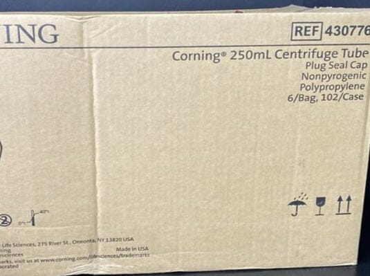 Corning Centrifuge Tubes 250 ml Plug Seal Cap 430776 — Life Sciences ...