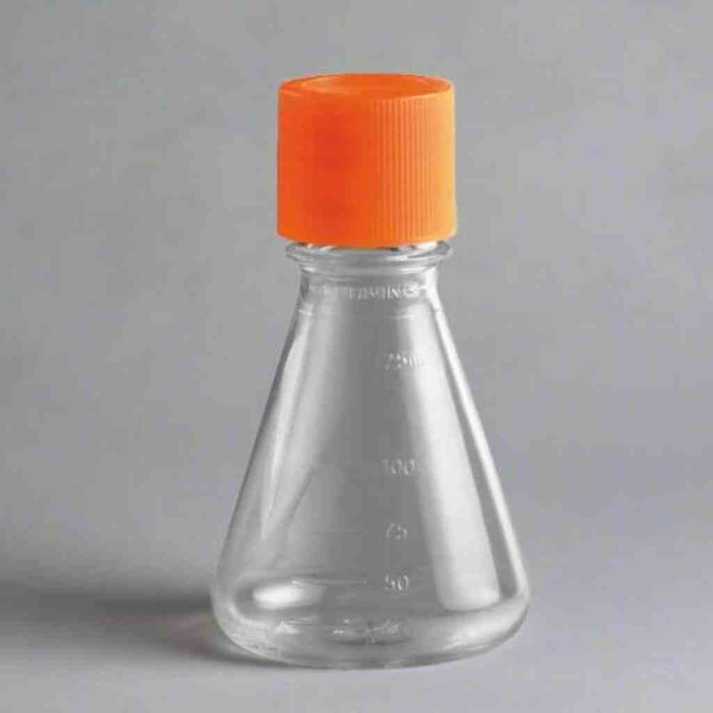 Matraz Erlenmeyer Corning de 125 ml con tapa de ventilación y deflector ...
