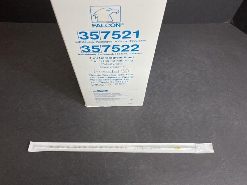 "Falcon 1ml PS Serological Pipette - Individually Sealed (72 Pipets ...