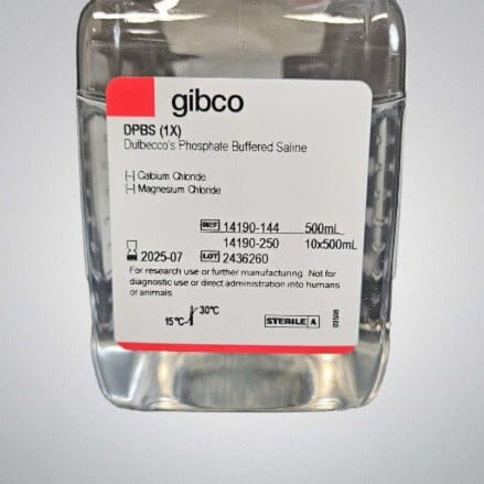 Gibco Dulbecco's Phosphate Buffered Saline 500 ml — Life Sciences Trading