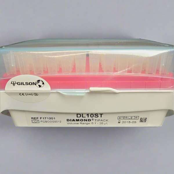 Gilson Pipette Tips 20 ul 10 Racks DL10ST — Life Sciences Trading