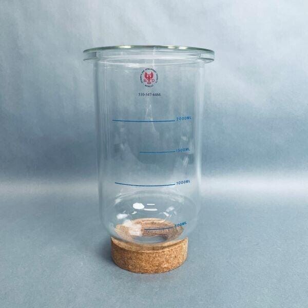 Glass Reactor Vessel 2 L Single Walled 160 mm OD Flange — Life Sciences ...