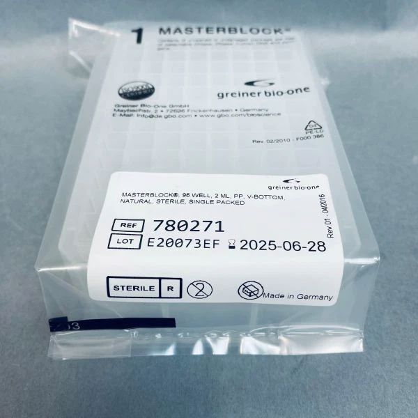 Greiner Bio-One Masterblock 96-Well 2 ml Sterile V-Bottom - Sealed Cas ...