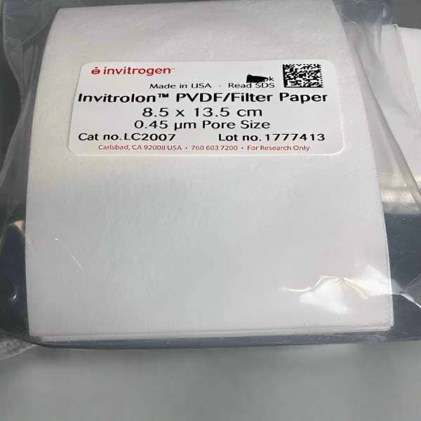 Invitrogen Filter Paper Sandwich 0.45 um PVDF Membrane 8.5 x 13.5 cm ...