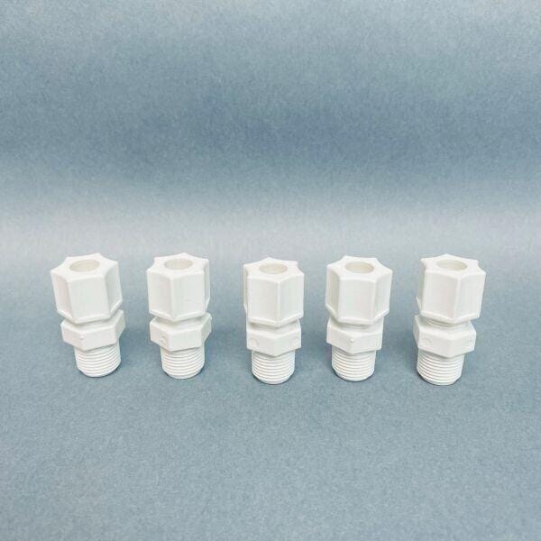 Jaco Compression Fitting 3/8 in. x MPT Kynar Adapter Lot of 5 Fittings ...