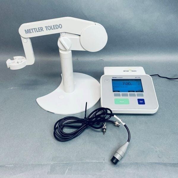 Mettler Toledo SevenCompact pH/Ion Meter S220 Meter Probe Swing Arm ...