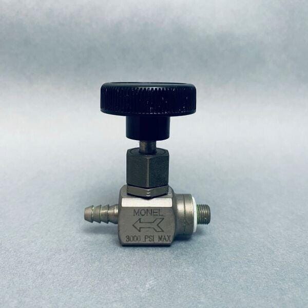 Monel Needle Valve CGA 110 x 1/4 in. Hose Barb Stainless Steel — Life ...