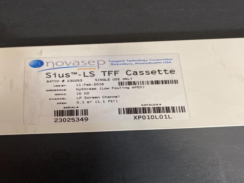 Novasep XP010L01L Sius-LS TFF Cassette HyS 10 kD 0.1 m2 - Sealed Box ...