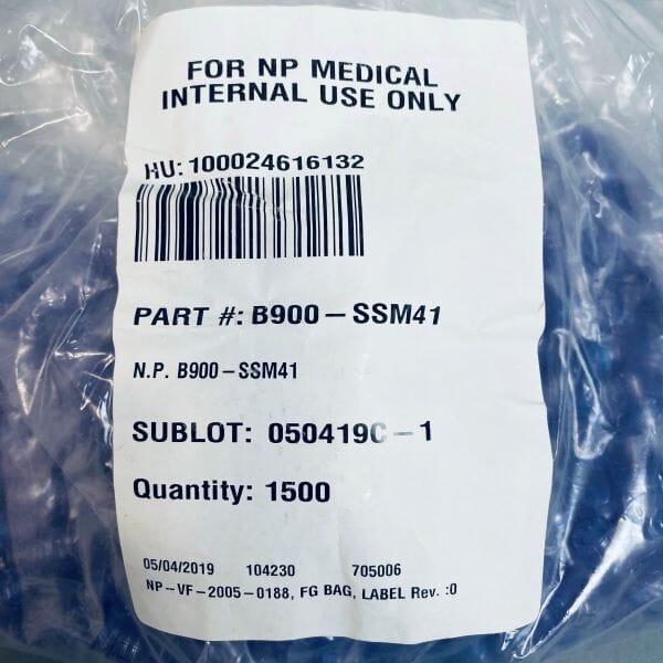 NP Medical Pressure Activated Valve 3.5 psi/241 mbar Opening Pressure ...
