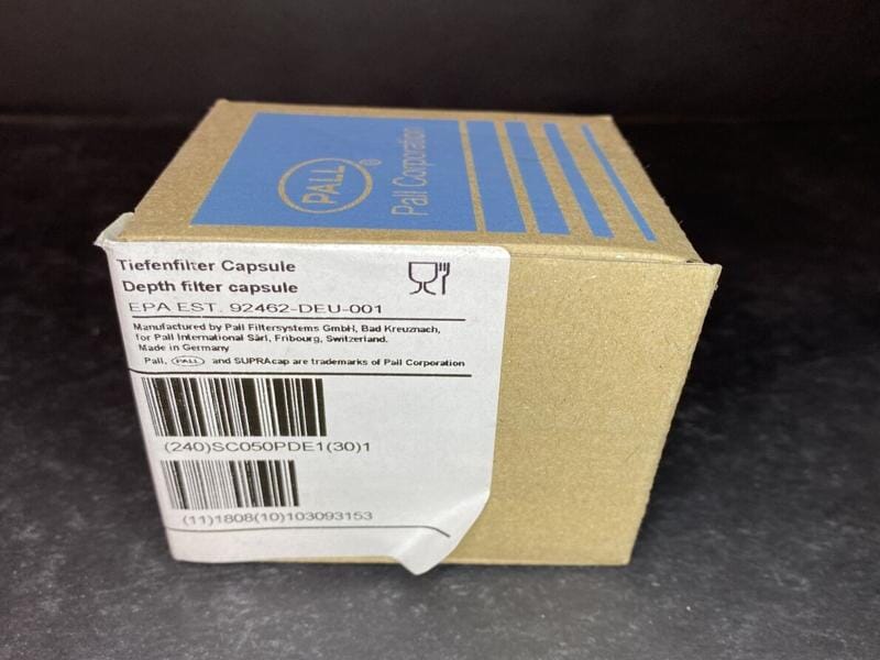 "PALL Depth Filter Capsule SUPRAcap 50 Sealed 9 Filters SC050PDE1 ...