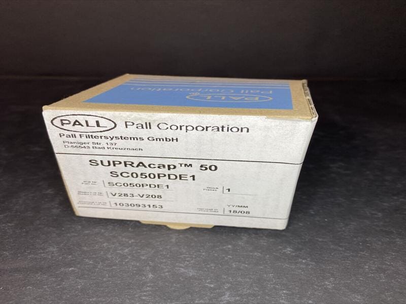 "PALL Depth Filter Capsule SUPRAcap 50 Sealed 9 Filters SC050PDE1 ...