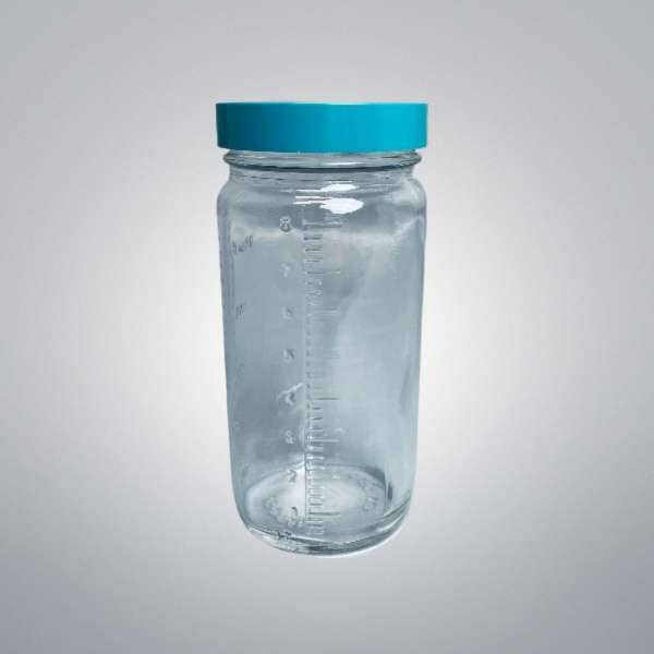 Qoropak Round Beaker 8 oz Glass Graduated with Thermoset Lid Total of ...