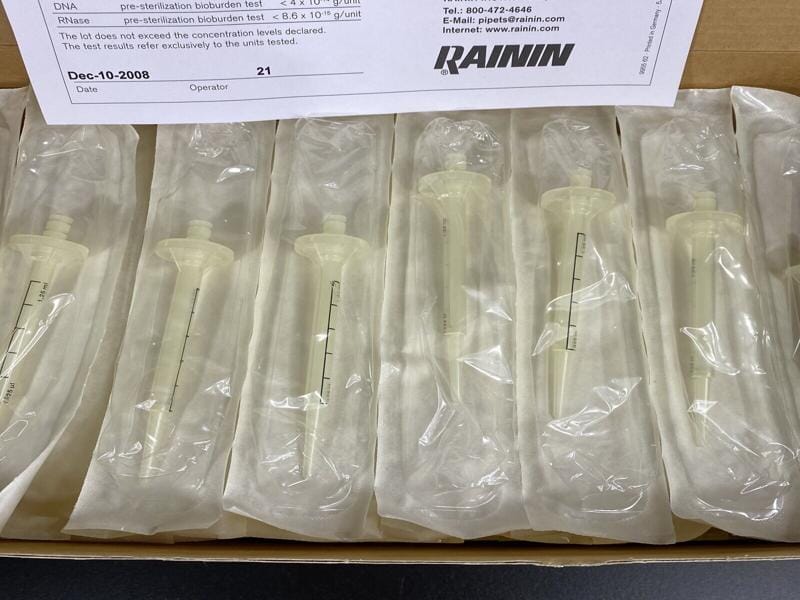 Rainin ENC-1250S Pipette Tips 1250ul Positive Displacement Syringe ...