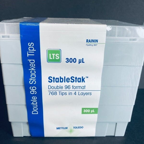 Rainin Pipette Tips LTS 300 ul PP Pack of 4 Racks with 192 Tips Each ...