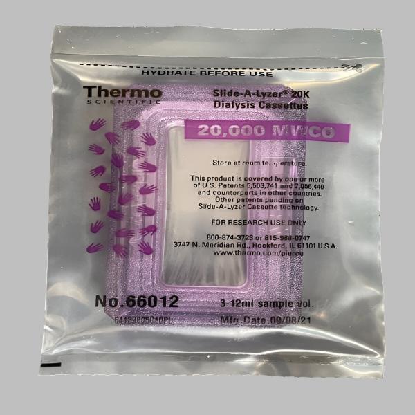 Thermo Scientific Slide-A-Lyzer Dialysis Cassette 20K 12 ml — Life ...