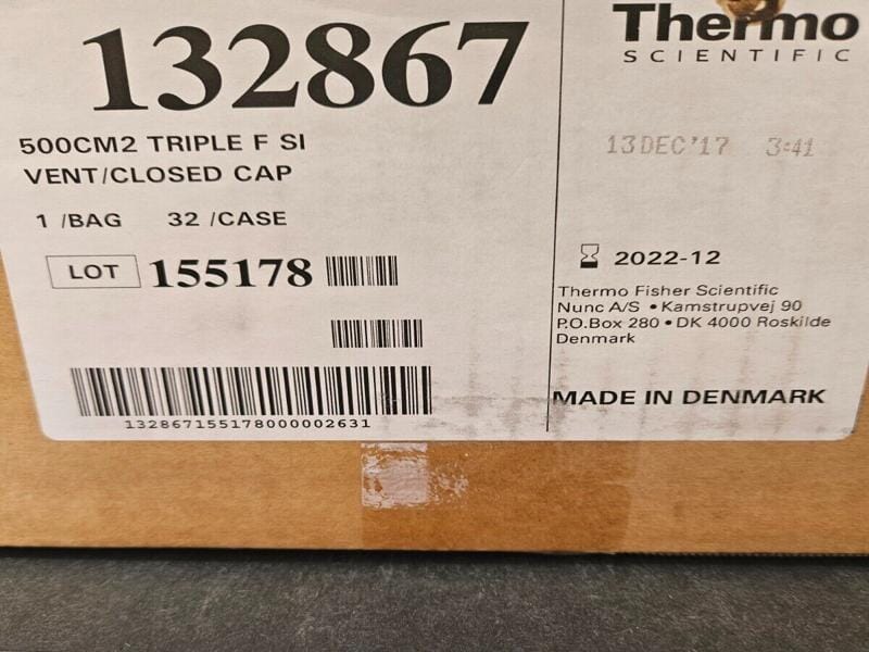 Thermo Scientific Culture Flask 500cm2 Nunclon Vent Cap - Case of 32 ...