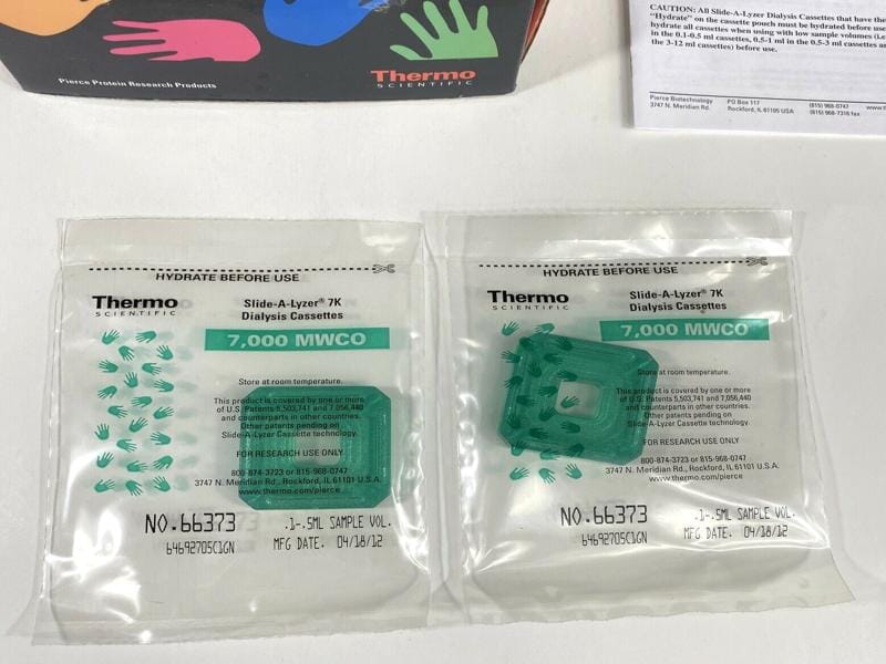 Thermo Scientific Dialysis Cassette Slide-A-Lyzer 7K MWCO 0.5ml - 12 ...