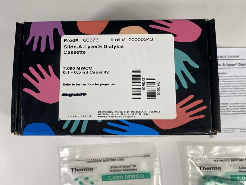 Thermo Scientific Dialysis Cassette Slide-A-Lyzer 7K MWCO 0.5ml - 12 ...