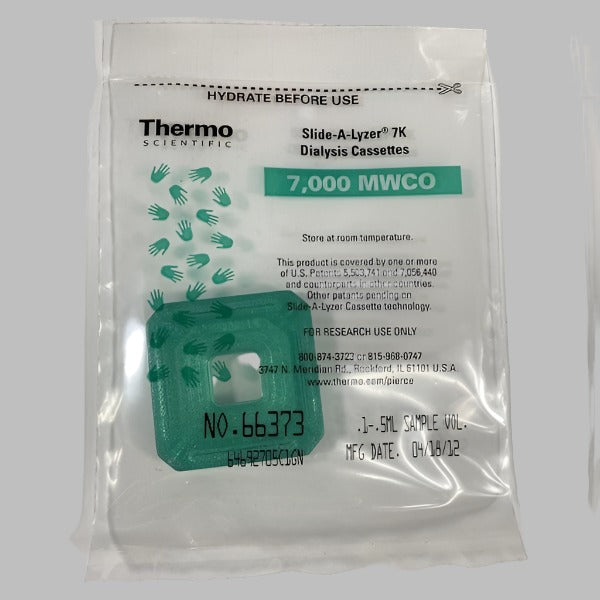 Thermo Scientific Dialysis Cassette Slide-A-Lyzer 7K MWCO 0.5ml - 12 ...