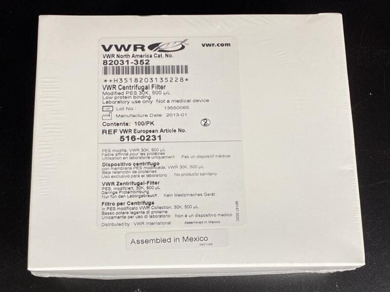 VWR Filter Tube PES 30K 100 Filters — Life Sciences Trading