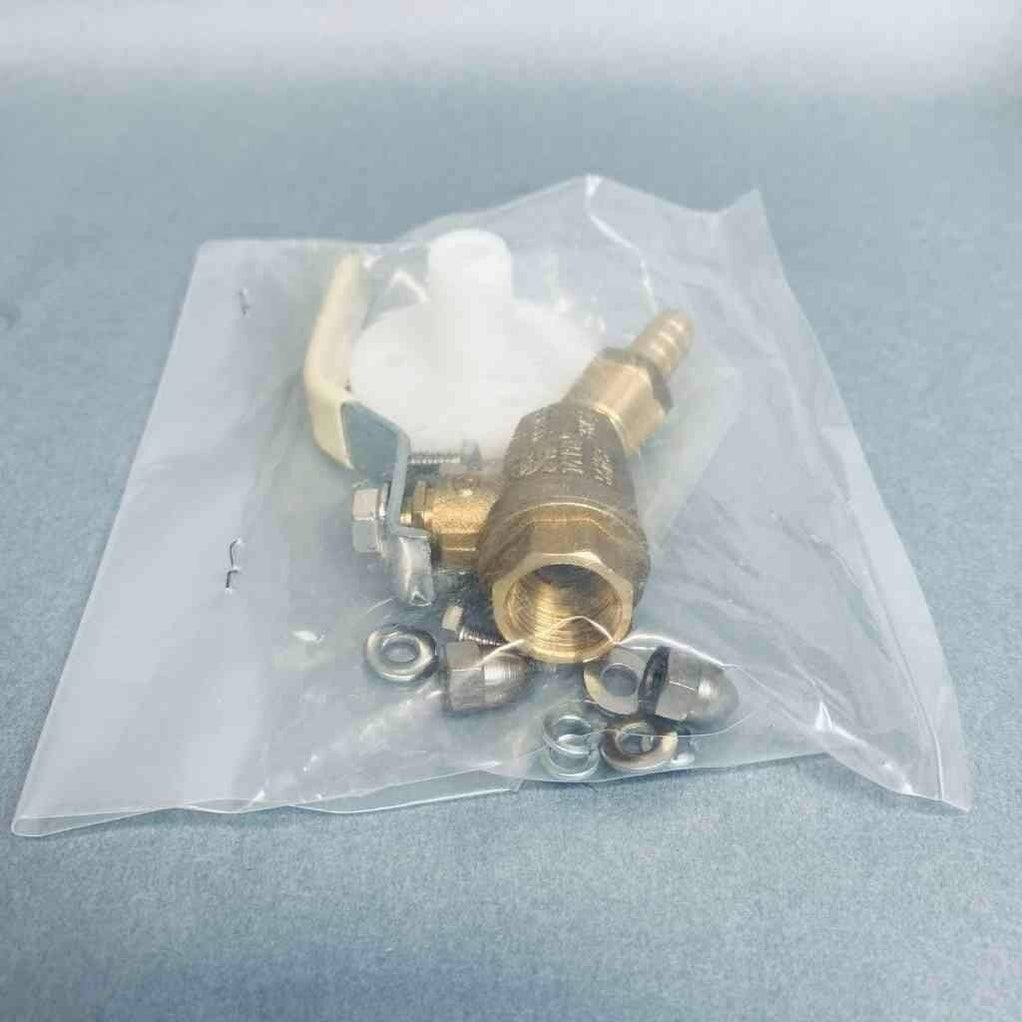 VWR Q104 Brass Ball Valve Kit 600 PSI Water Oil Gas with Barb Fitting ...
