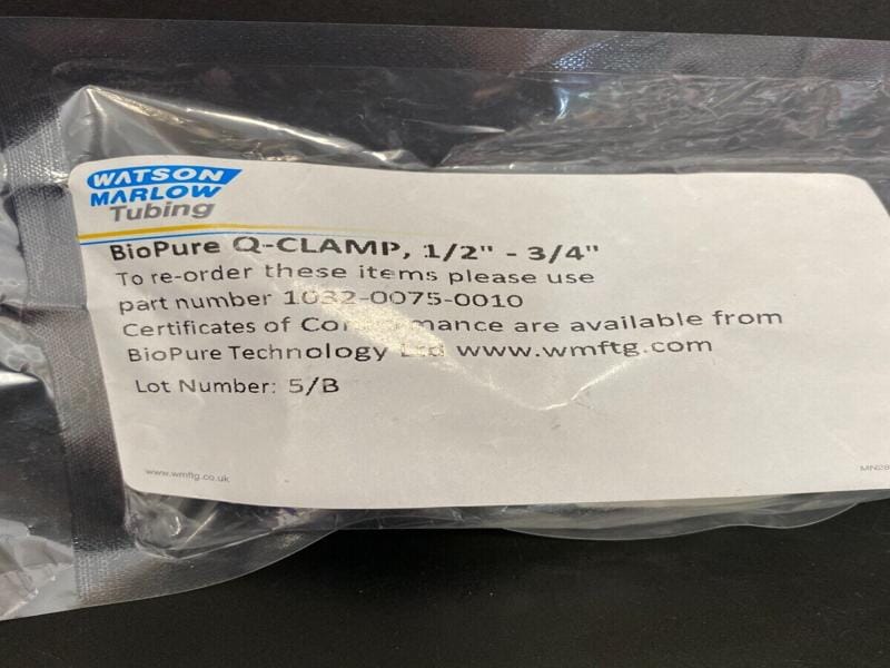 "Lot of 2 Watson Marlow Sanitary Hose Clamps 1/2 - 3/4 in." — Life ...