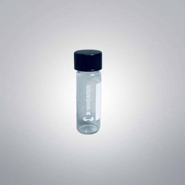 Wheaton Sample Vial 4 ml Glass with White Label — Life Sciences Trading